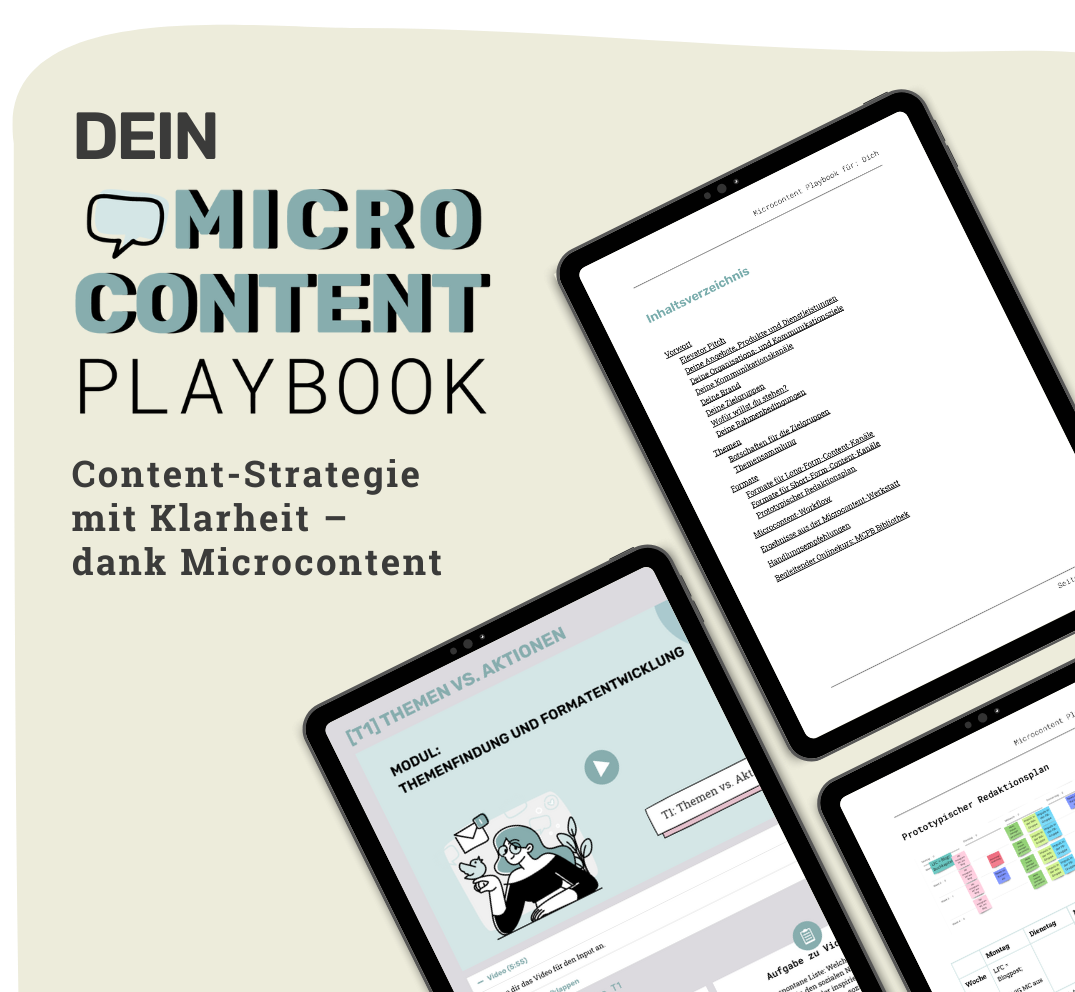 Microcontent Playbook | Contentstrategie mit Microcontent